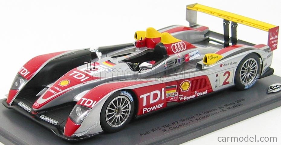 SPARK-MODEL LMS015 Scale 1/24 | AUDI R10 TDI 5.5L TURBO V12 TEAM AUDI ...