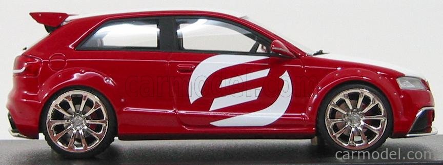 LOOKSMART LSAUDIA3CS Scale 1/43 | AUDI A3 CLUBSPORT RED WHITE