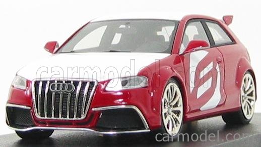 LOOKSMART LSAUDIA3CS Scale 1/43 | AUDI A3 CLUBSPORT RED WHITE