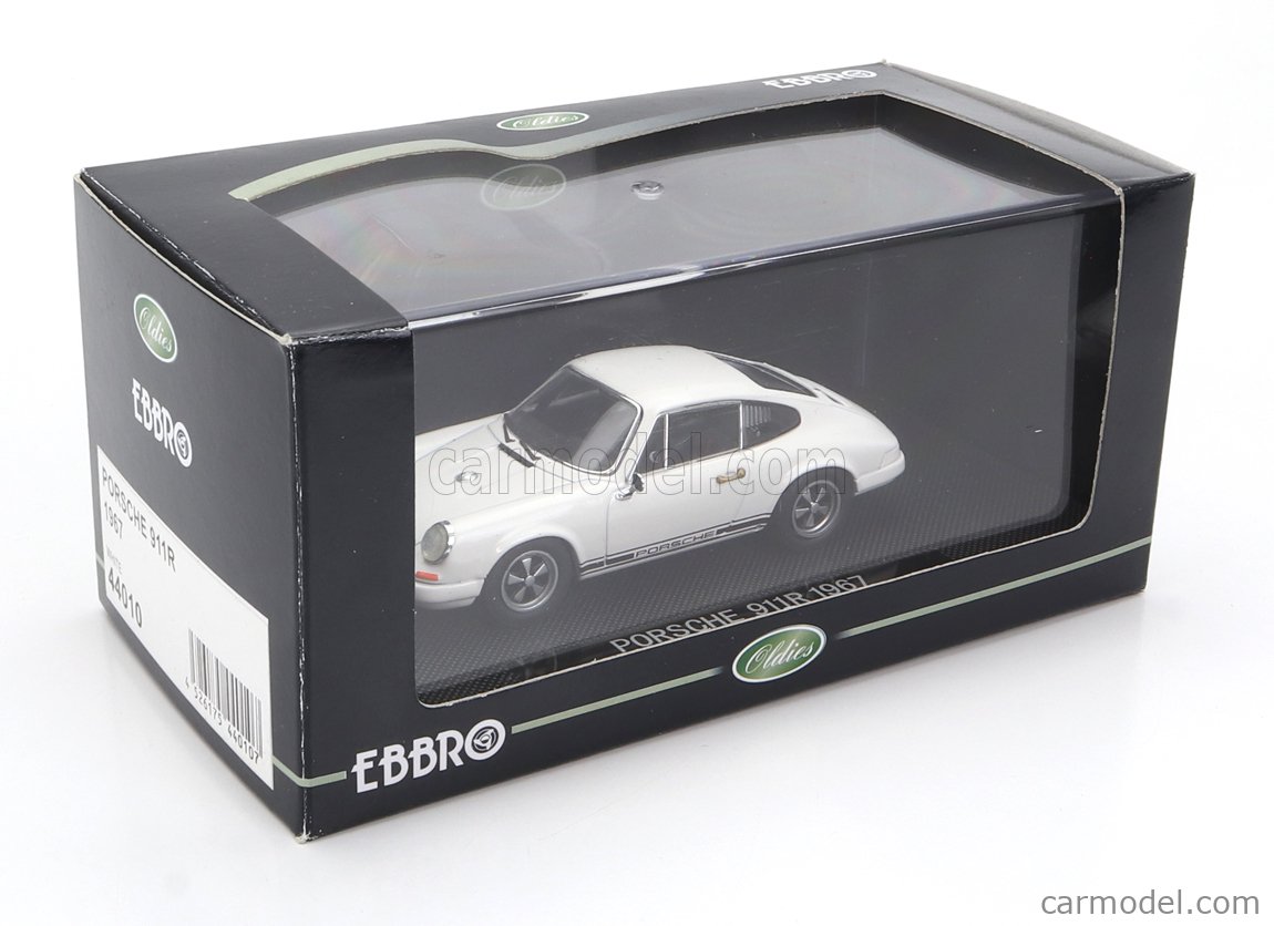 EBBRO EB44010 Scale 1/43 | PORSCHE 911R COUPE 1967 WHITE