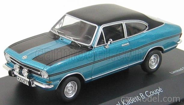 SCHUCO 03512 Scale 1/43 | OPEL KADETT B COUPE RALLY BLUE MET BLACK