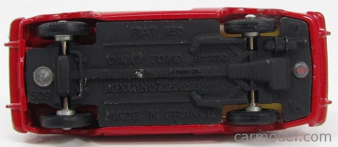 DINKY FRANCE 509 Scale 1/43 | FIAT 850 RED