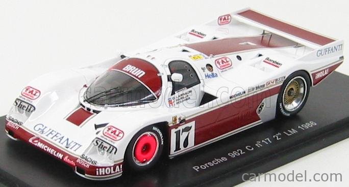 SPARK-MODEL S1941 Scale 1/43 | PORSCHE 962C N 17 2nd 24h LE MANS 1986 O.LARRAURI - J.PAREJA - J ...
