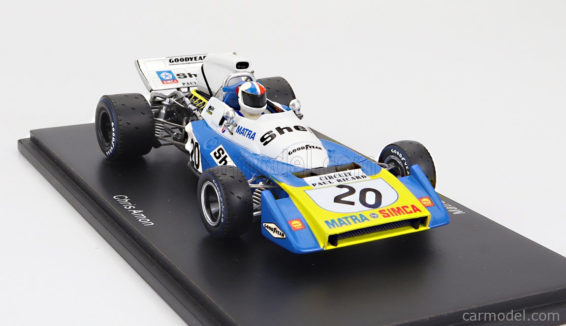 SPARK-MODEL S1603 Scale 1/43 | MATRA SIMCA F1 MS 120B N 20 FRENCH GP ...