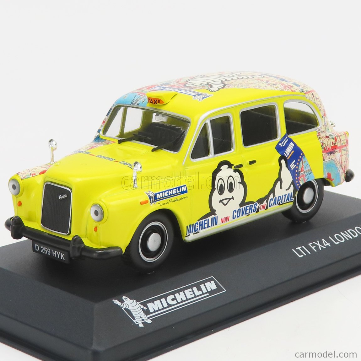 EDICOLA FM19 Escala 1/43 | AUSTIN FX4 LTI LONDON TAXI MICHELIN 1989 ...