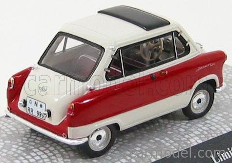 PREMIUM CLASSIXXS 18052 Scale 1/43 | ZUNDAPP JANUS MICROCAR 1957 IVORY RED