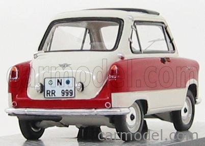 PREMIUM CLASSIXXS 18052 Scale 1/43 | ZUNDAPP JANUS MICROCAR 1957 IVORY RED