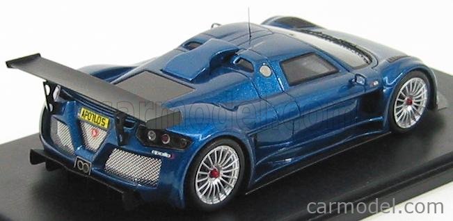 SPARK-MODEL S0669 Scale 1/43 | GUMPERT APOLLO S 2008 BLUE MET