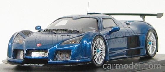SPARK-MODEL S0669 Scale 1/43 | GUMPERT APOLLO S 2008 BLUE MET
