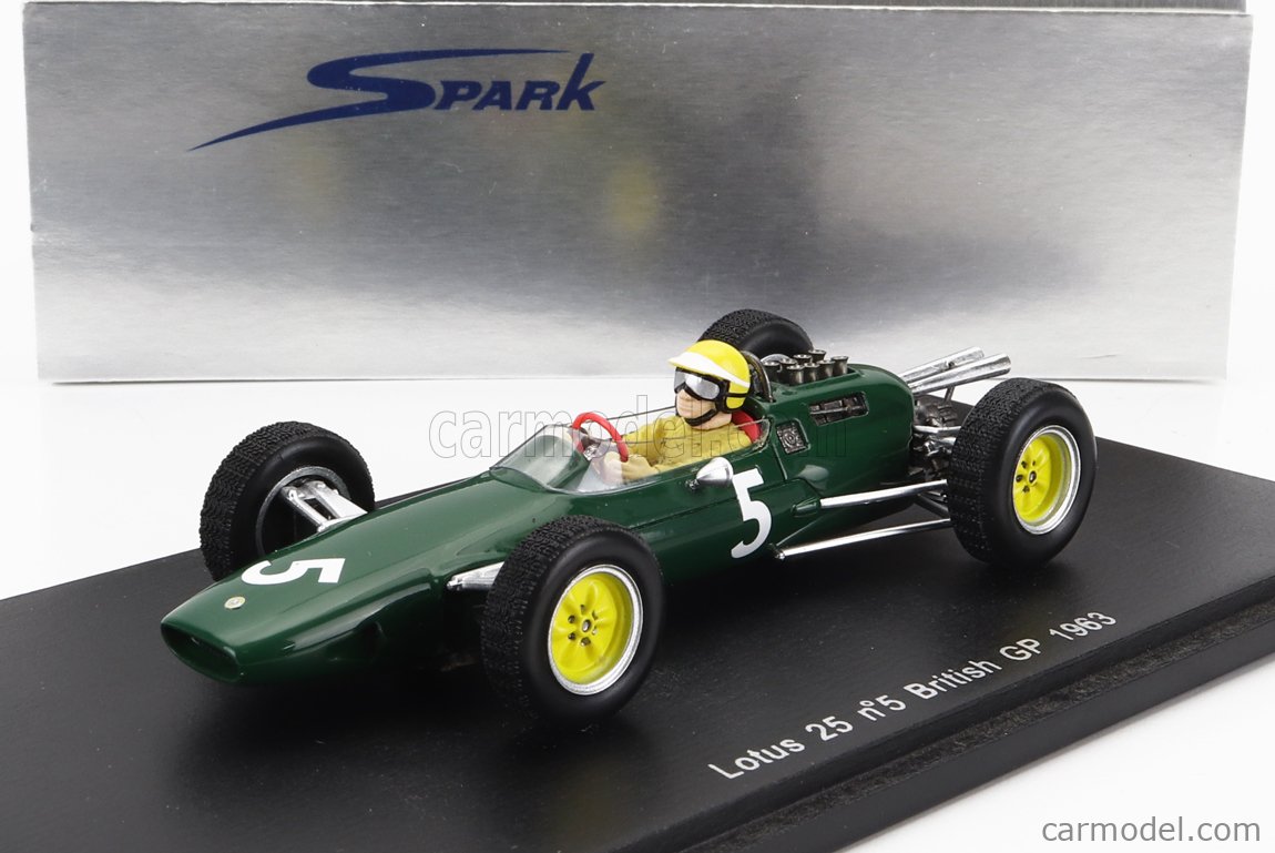 SPARK-MODEL S1611 Scale 1/43 | LOTUS F1 25 N 5 BRITISH GP 1963 TREVOR ...