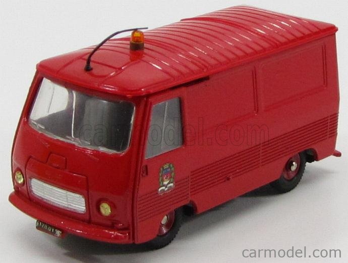 DINKY FRANCE 570P Scale 1/43 | PEUGEOT J7 VAN FOURGON POMPIERS RED