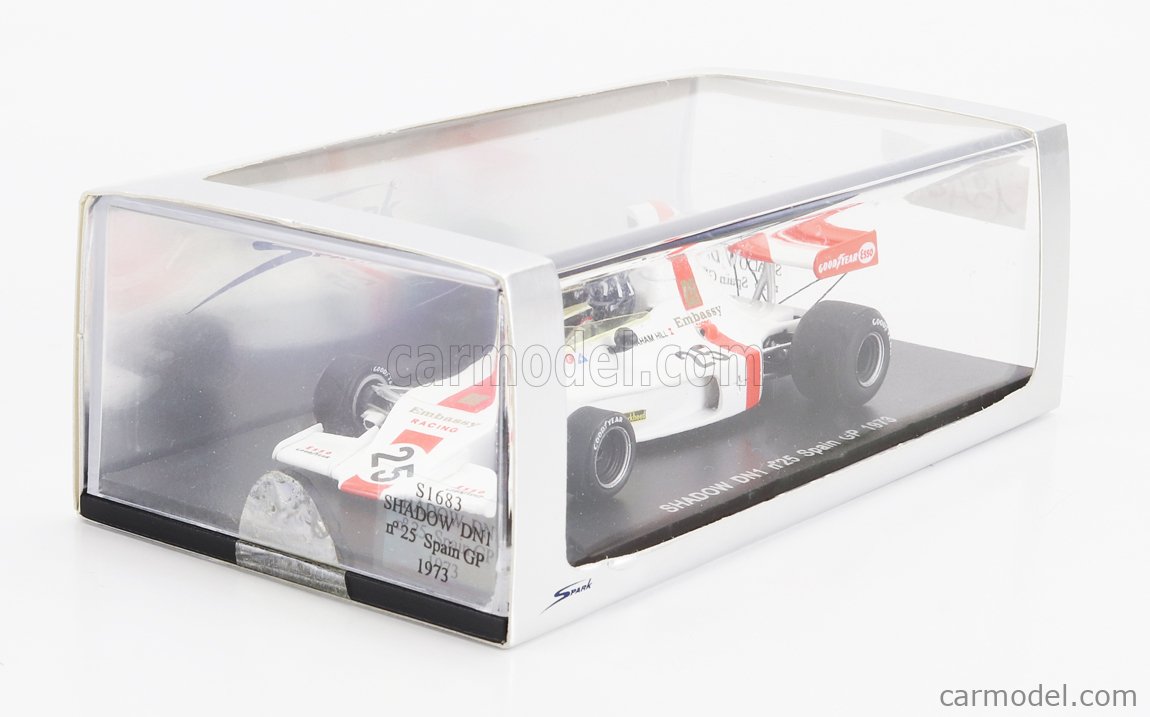 SPARK-MODEL S1683 Echelle 1/43 | SHADOW F1 DN1 N 25 SPAIN GP 1973 ...
