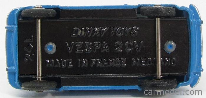 DINKY FRANCE 529 24L Scale 1/43 | PIAGGIO VESPA 400 2CV 1958 MEDIUM BLUE