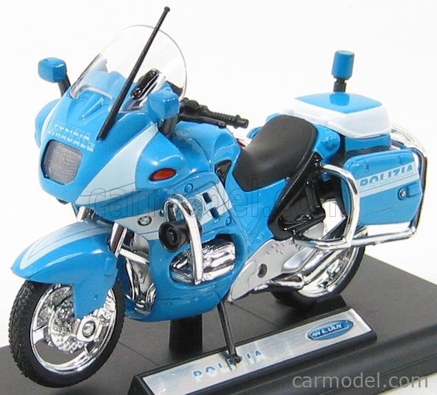 WELLY WE12151PS Scale 1/18 | BMW R1100RT POLIZIA - POLICE LIGHT BLUE