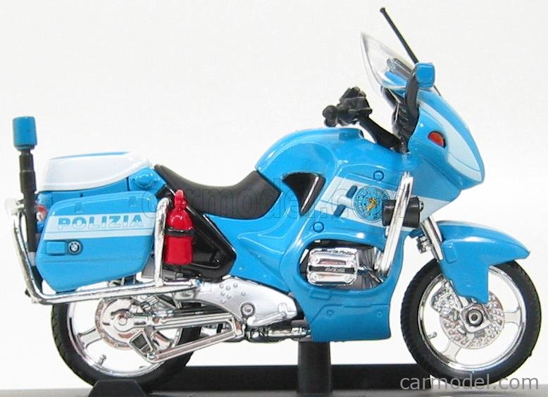 WELLY WE12151PS Scale 1/18 | BMW R1100RT POLIZIA - POLICE LIGHT BLUE