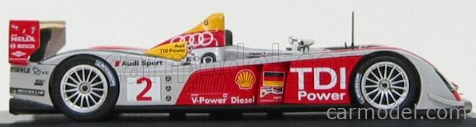 MINICHAMPS 400089802 Scale 1/43 | AUDI R10 TDI 5.5L TURBO V12 TEAM AUDI ...