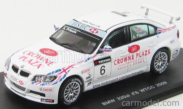 SPARK-MODEL S2501 Scale 1/43 | BMW 320si N 6 WTCC 2009 PRIAULX WHITE