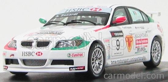 SPARK-MODEL S2504 Scale 1/43 | BMW 320si N 9 WTCC 2009 ZANARDI WHITE