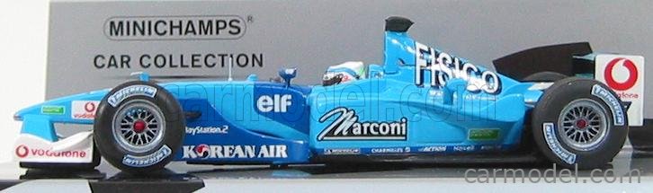 MINICHAMPS 433010007CC Scale 1/43 | BENETTON F1 RENAULT B201 N 7 2001 GIANCARLO FISICHELLA LIGHT ...