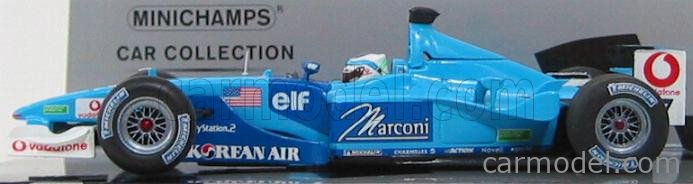 MINICHAMPS 433010107CC Scale 1/43 | BENETTON F1 RENAULT B201 N 7 GP INDIANAPOLIS 2001 GIANCARLO ...
