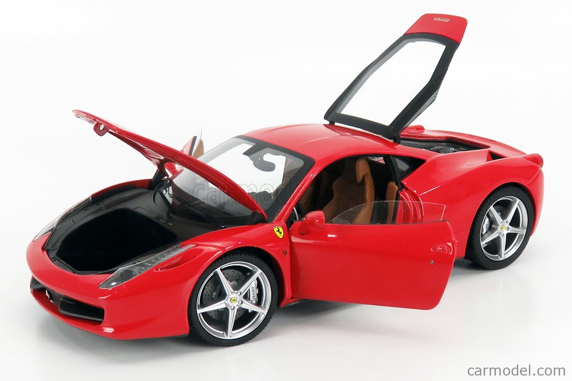 MATTEL HOT WHEELS P9893 Scale 1/18 | FERRARI 458 ITALIA 8C 2009 RED