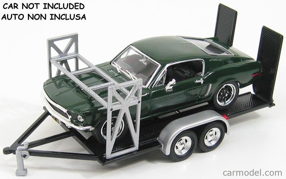 GMP 02603 Scale 1/43 | ACCESSORIES TRAILER FOR CAR BLACK SILVER