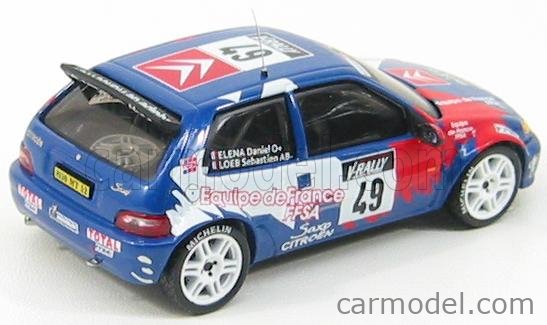 IXO-MODELS RAM337 Echelle 1/43 | CITROEN SAXO KIT CAR N 49 RALLY TOUR ...