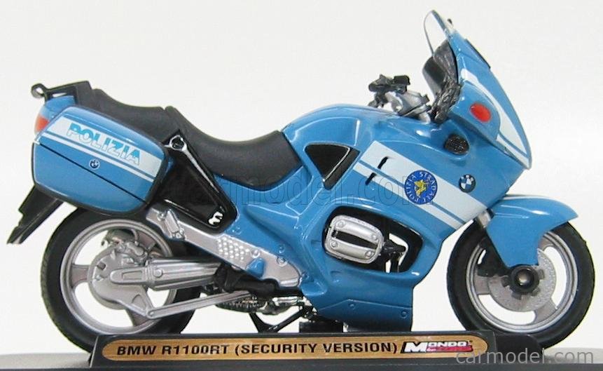 MONDOMOTORS MM55006 Escala 1/18 | BMW R1100RT POLIZIA - POLICE LIGHT BLUE