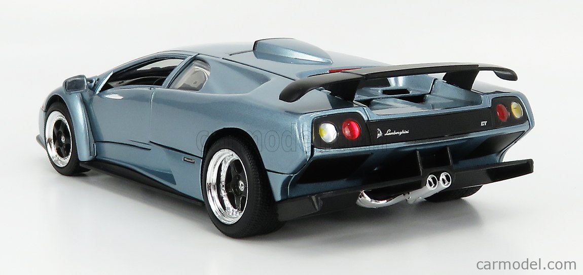 MOTOR-MAX 73168GY Scale 1/18 | LAMBORGHINI DIABLO GT 1999 GREY BLUE MET