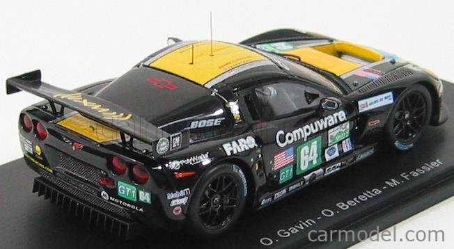 SPARK-MODEL S1529 Scale 1/43 | CHEVROLET CORVETTE C6 R N 64 24h LE MANS ...