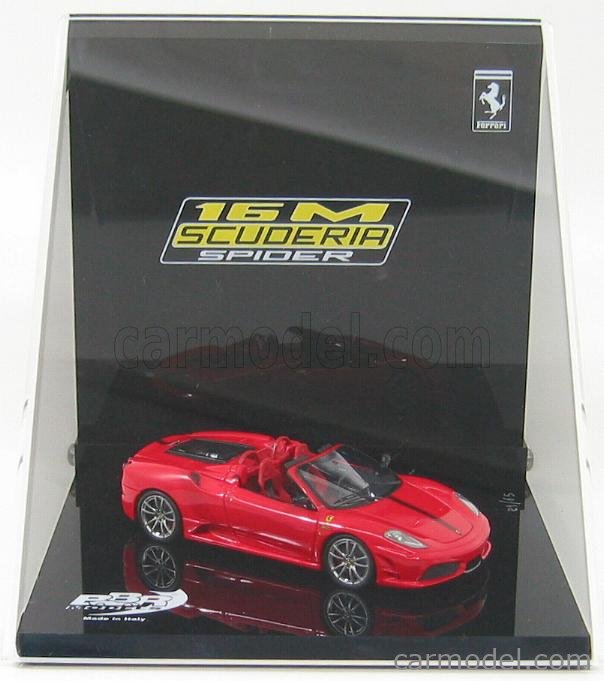 BBR-MODELS EX27 Scale 1/43 | FERRARI F430 SCUDERIA 16M SPIDER 2008 RED