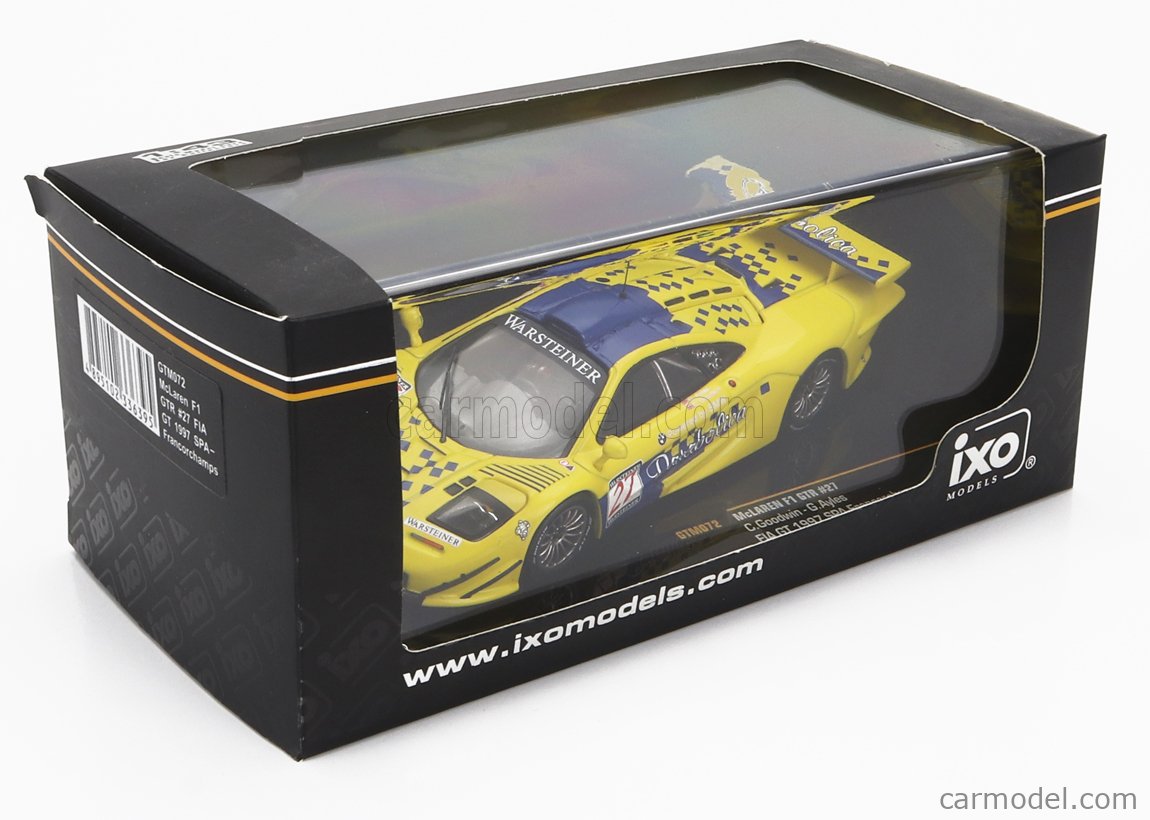 IXO-MODELS GTM072 Scale 1/43 | McLAREN F-1 GTR BMW S70 TEAM PARABOLICA ...