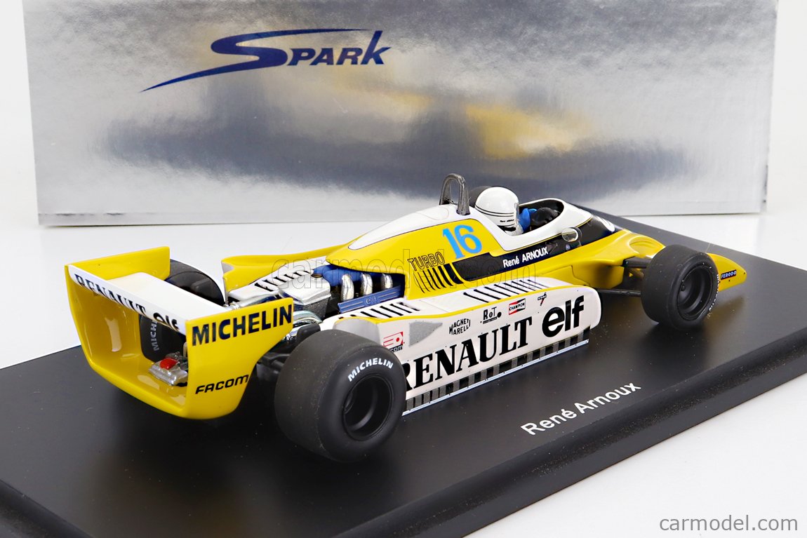 SPARK-MODEL S1705 Scale 1/43 | RENAULT F1 RS12 N 16 3rd FRENCH GP 1979 ...