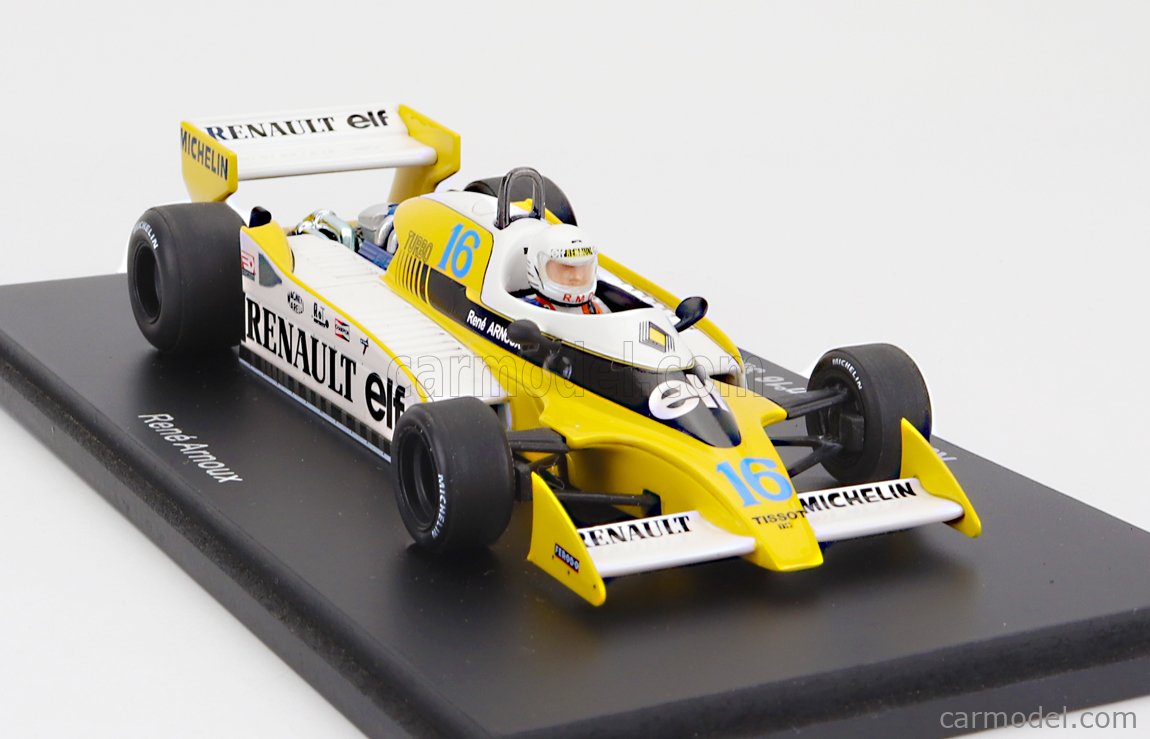SPARK-MODEL S1705 Scale 1/43 | RENAULT F1 RS12 N 16 3rd FRENCH GP 1979 ...