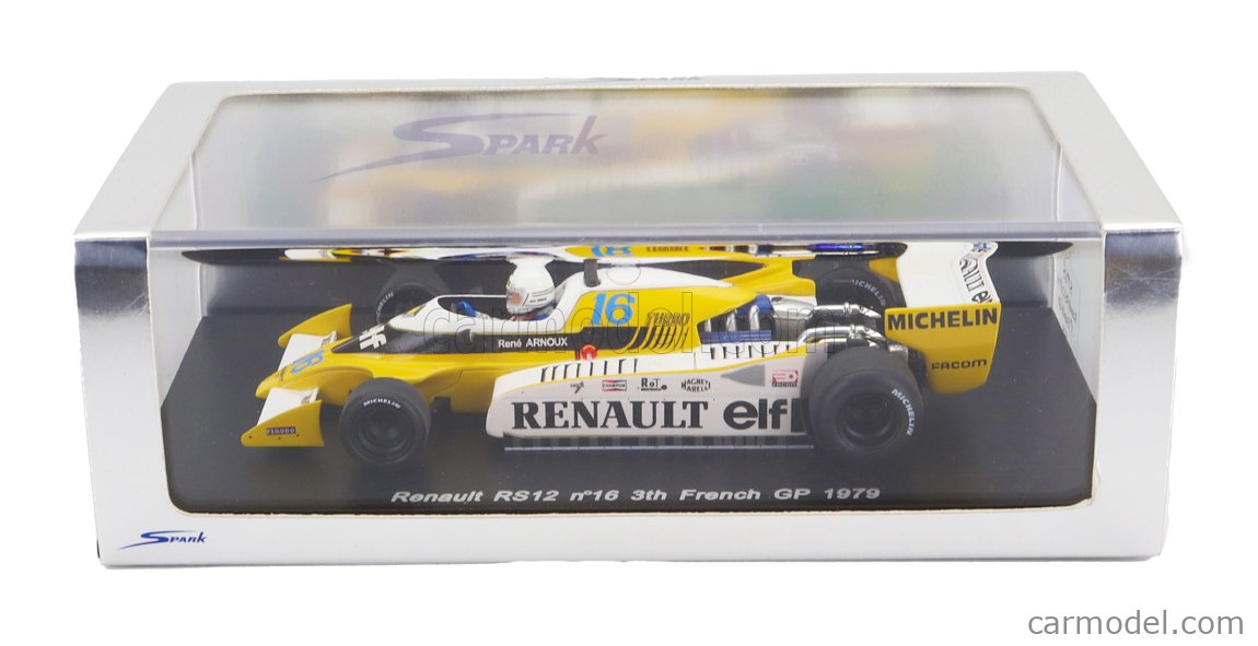 SPARK-MODEL S1705 Scale 1/43 | RENAULT F1 RS12 N 16 3rd FRENCH GP 1979 ...
