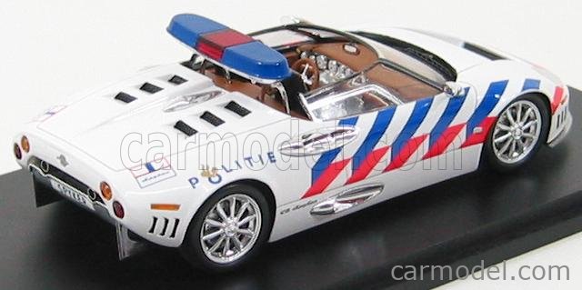 SPARK-MODEL S2151 Scale 1/43 | SPYKER C8 SPIDER DUTCH POLICE 2008 WHITE