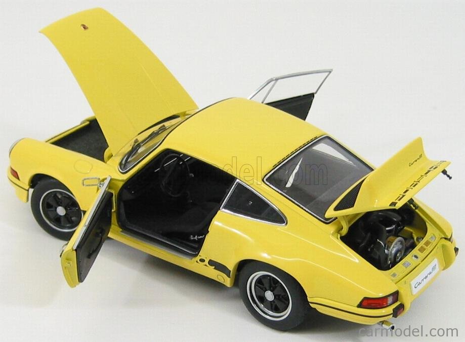 AUTOART 78053 Scale 1/18 | PORSCHE 911 CARRERA RS 2.7 1973 YELLOW BLACK