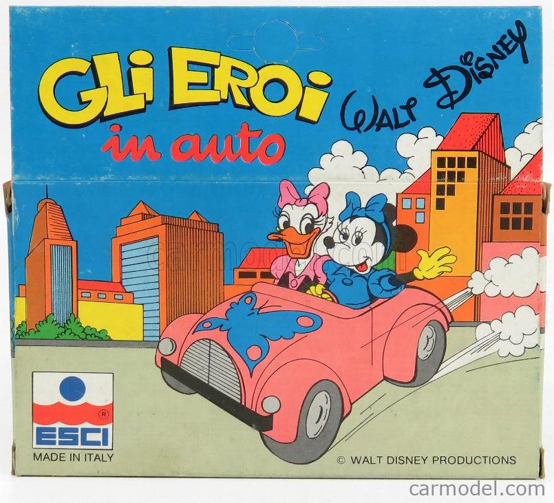 ESCI / Scale 1/43 | WALT DISNEY 313 AUTO DI PAPERINO - DONALD DUCK CAR RED