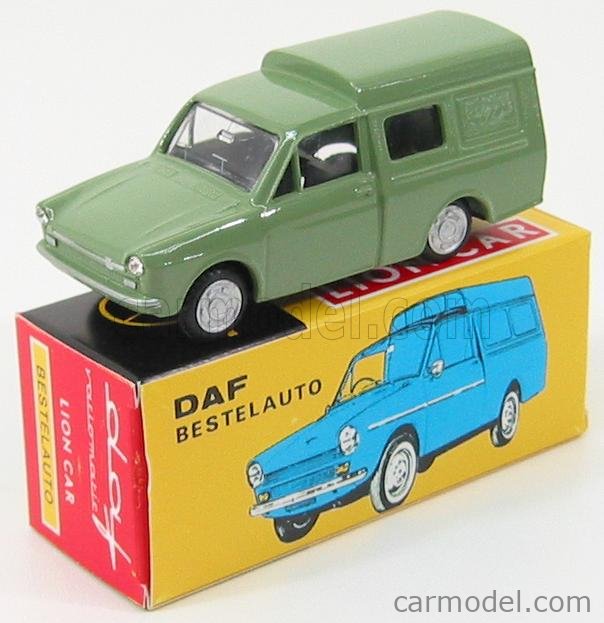 LION-CAR LION-BESTEL Масштаб 1/43 | DAF VARIOMATIC VAN - BESTELAUTO GREEN