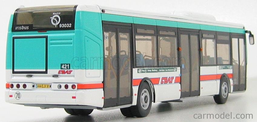 NOREV 530245 Scale 1/43 | IRISBUS IRISBUS CITELIS RATP 2007 - AUTOBUS CEAT WHITE GREEN ORANGE