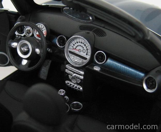 KYOSHO 08749BL Scale 1/18 | MINI COOPER CABRIOLET (R57) 2009 BLUE MET WHITE