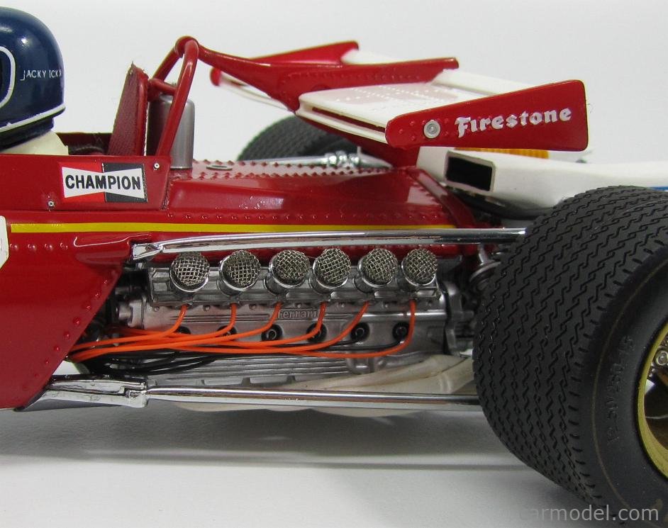 EXOTO EXO97064 Scale 1/18 | FERRARI F1 312B N 27 GP BELGIO 1970 J.ICKX RED
