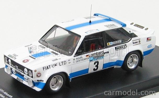 RWS-MODELS RWS001 Escala 1/43 | FIAT 131 ABARTH N 3 RALLY RAC LOMBARD ...