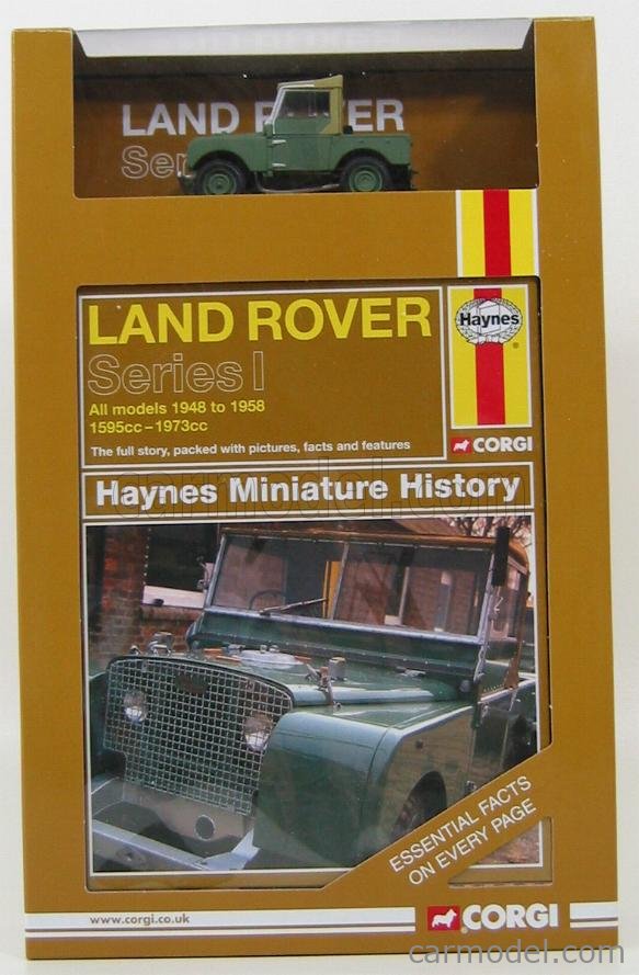 CORGI CC03005 Scale 1/43 | LAND ROVER LAND SERIES I WITH BOOK FROM 1948 ...