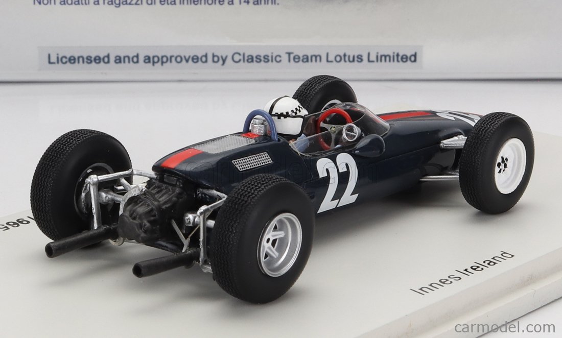 SPARK-MODEL S1620 Scale 1/43 | LOTUS F1 BRM 25 N 22 BELGIUM GP 1965 ...
