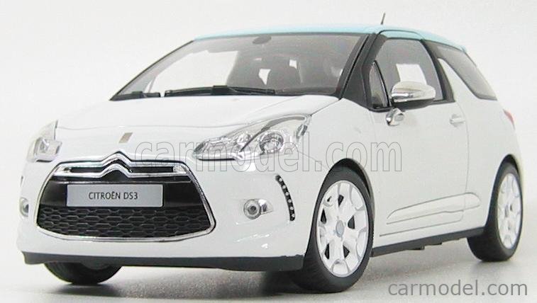 NOREV 181540 Scale 1/18 | CITROEN DS3 2010 WHITE BOTTICELLI BLUE