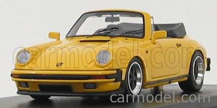 LOOKSMART LS202B Scale 1/43 | PORSCHE 911 3.2 CARRERA CABRIOLET 1989 YELLOW