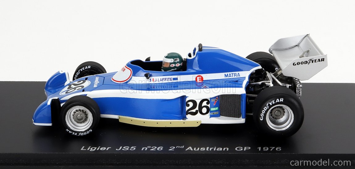 SPARK-MODEL S1633 Echelle 1/43 | LIGIER JS5 N 26 2nd AUSTRIAN GP 1976 ...