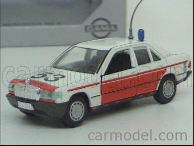 GAMA 1114 Escala 1/43 | MERCEDES BENZ 190 E RIJKSPOLITIE (POLICE) WHITE RED