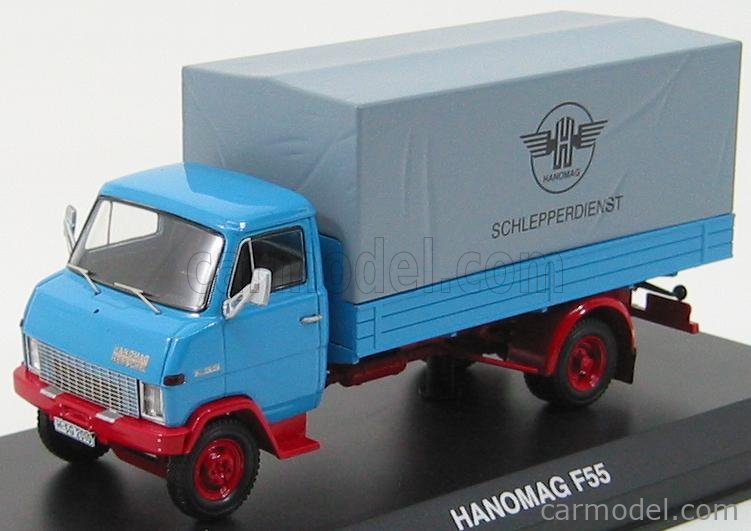 NOREV 820518 Scale 1/43 | HANOMAG F55 TRUCK - SCHLEPPERDIENST BLUE GREY